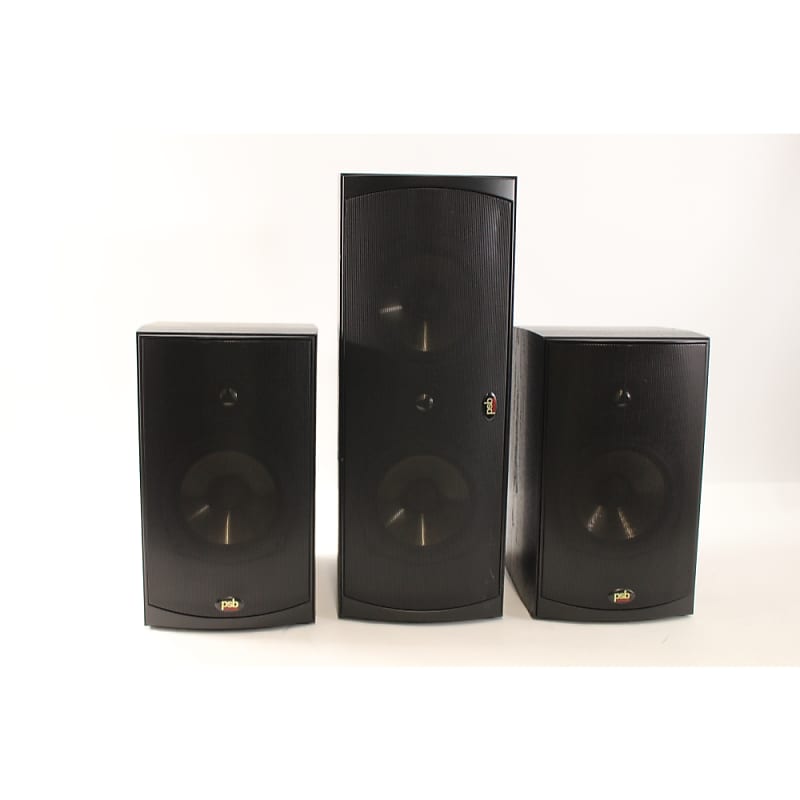 PSB Alpha B1 Bookshelf Speakers Pair, Alpha C1 Center Speaker | Reverb