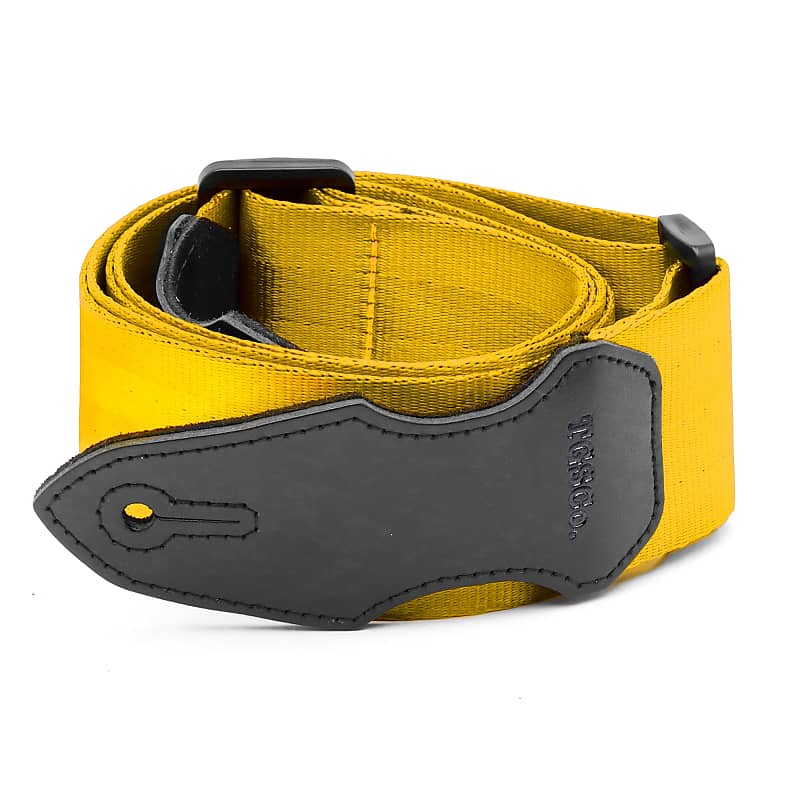 Cliffhanger - Caterpillar Yellow Guitar Strap | Reverb Australia