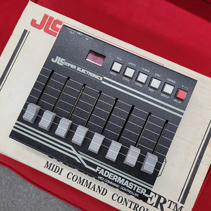 JL Cooper FaderMaster Midi Comand Controller - Black | Reverb