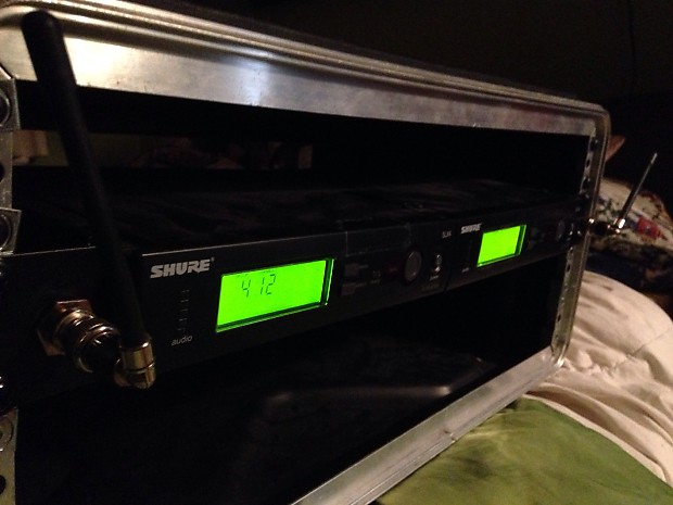Shure SLX 4 two units in rack case | Reverb