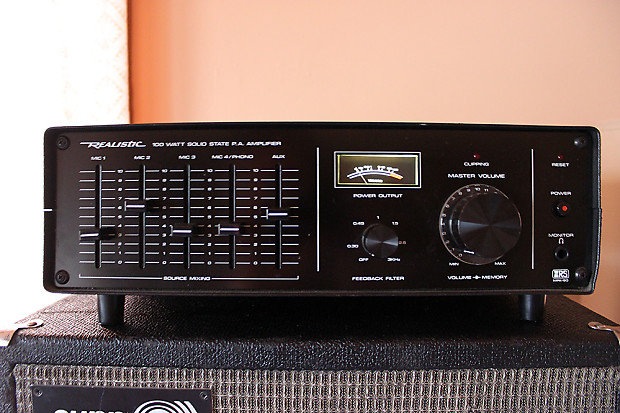 Realistic MPA-90 100 Watt Vintage Amplifier PA Guitar Bass | Reverb