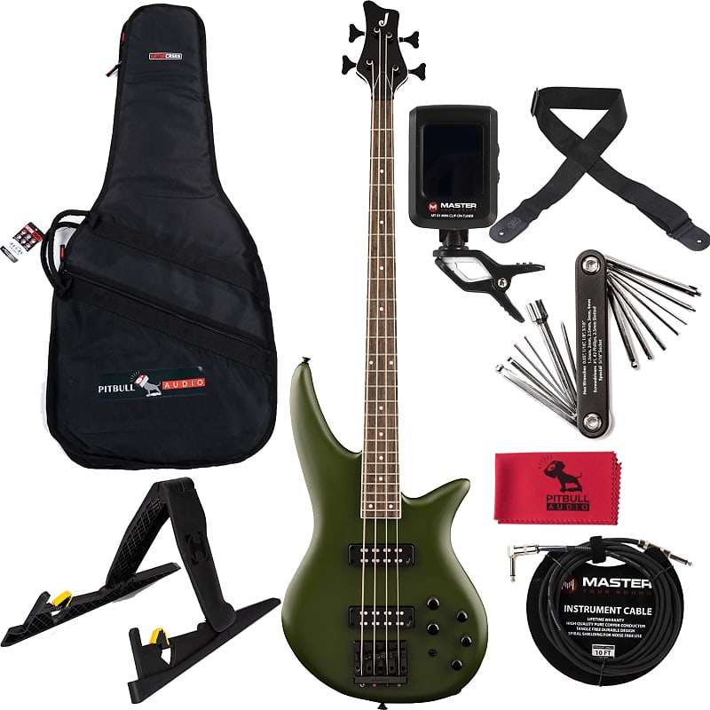 Jackson X Series Spectra Bass SBX IV, Matte Army Drab w/ Gig | Reverb