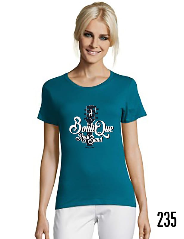 T-Shirt Mujer BoutiQue Rock Band - Azul Duck - Ref: 235 M | Reverb
