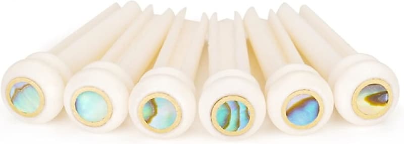 Guitar Bone Bridge Pins Real Bone Replacement Parts for 6 & | Reverb