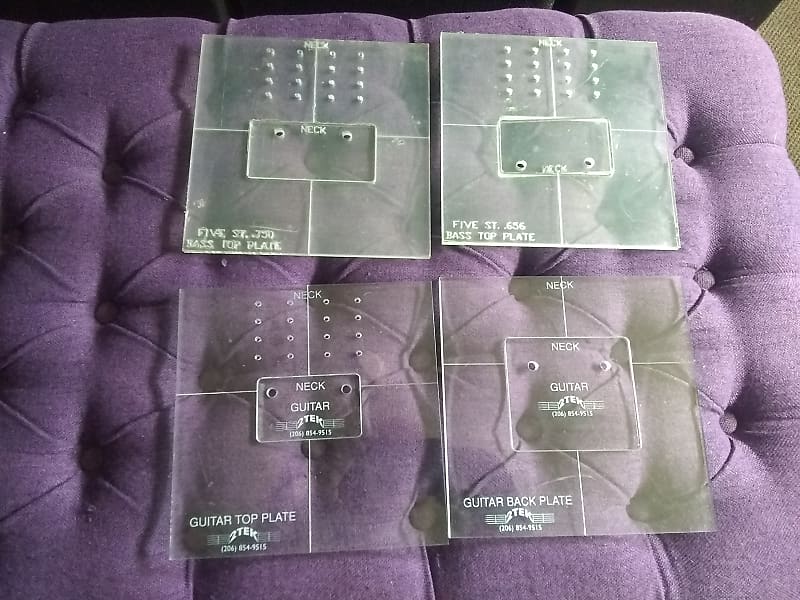 2 Tek Guitar and Bass bridge templates plexi | Reverb