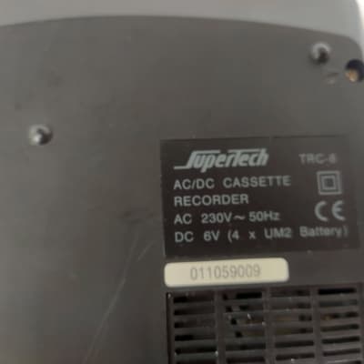 Portable cassette recorder SUPERTECH TRC-8 Vintage Retro | Reverb