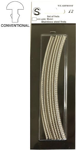 Sintoms Set Of 12 Precut Curved Stainless Steel Guitar Frets | Reverb