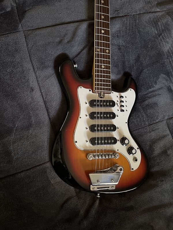 Teisco Strat 1970s Cherry Sunburst | Reverb