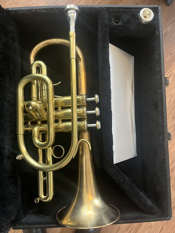 Getzen Canadian Brass Cornet (professionally cleaned) | Reverb