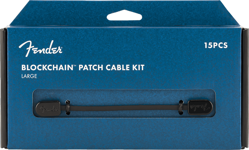 Fender Blockchain Patch Cable Kit Black Large | Reverb