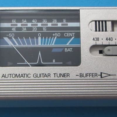 Seiko ST-388 Automatic guitar tuner Silver | Reverb