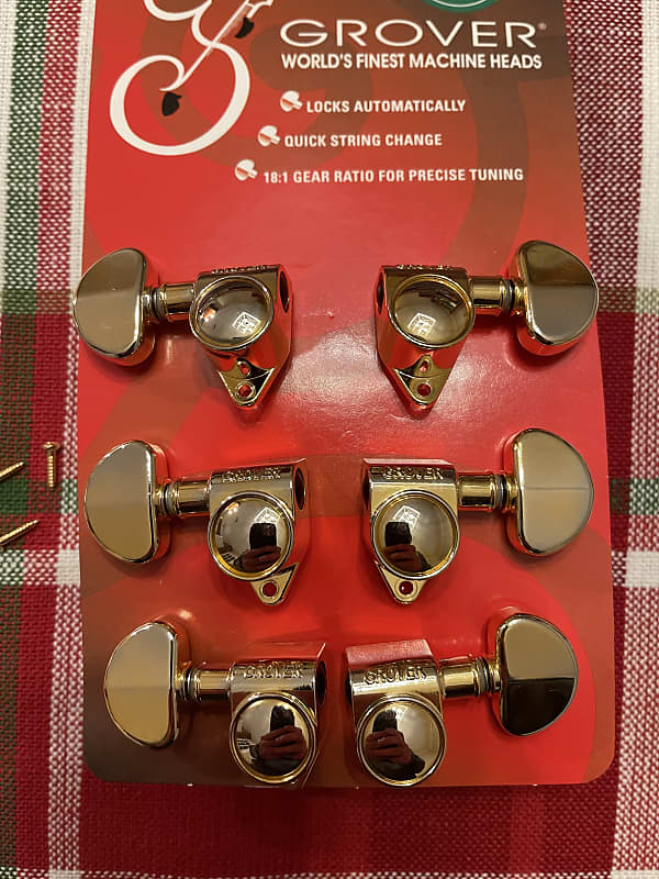 Grover Rotomatic Tuners - 102G - Aged Gold | Reverb