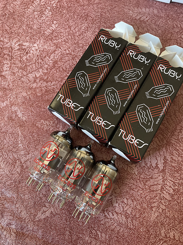 3x Ruby Tubes JJ 12AX7 HG Preamp Vacuum Tubes | Reverb