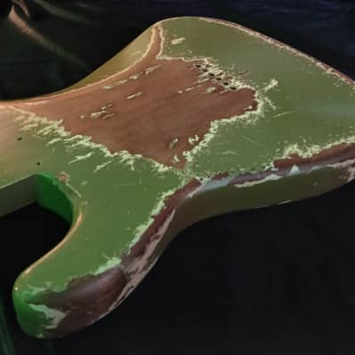Ultra heavy relic hardtail stratocaster body masterbuilt | Reverb
