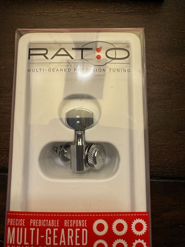 Graph Tech Ratio Chrome Six (6) in line Locking Tuners | Reverb