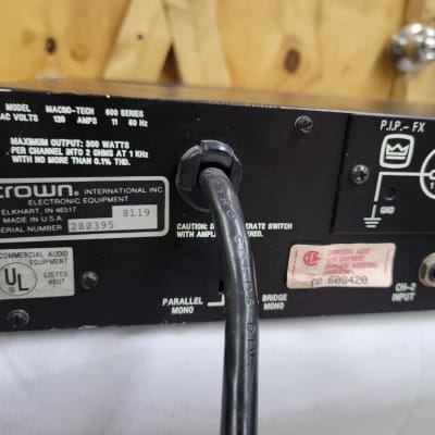 Crown Macro-Tech 600 Stereo Power Amplifier | Reverb