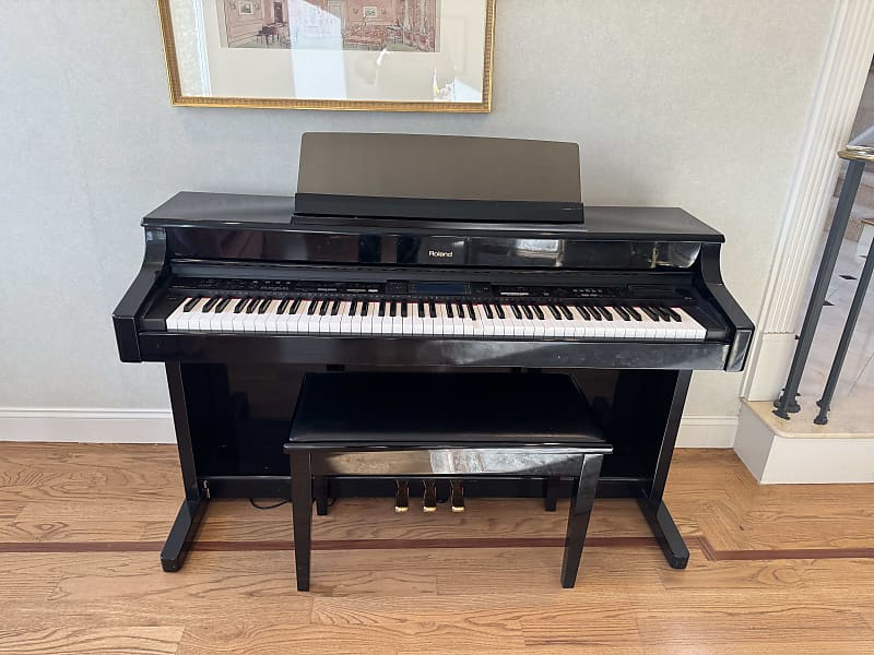 Roland KR-575PE Digital Intelligent Piano mid-90s - Black | Reverb