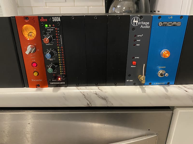 Midas 6slot 500 series rack 2020 Black, heritage audio | Reverb