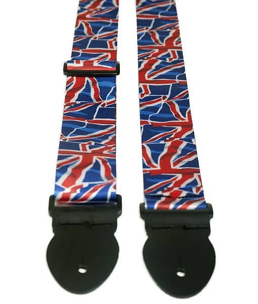 LG Union Jack Flag 2" Webbed Guitar Strap | Reverb