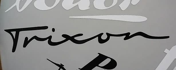 Trixon Black Vintage Logo Decal/Sticker (Hi Quality 3M | Reverb