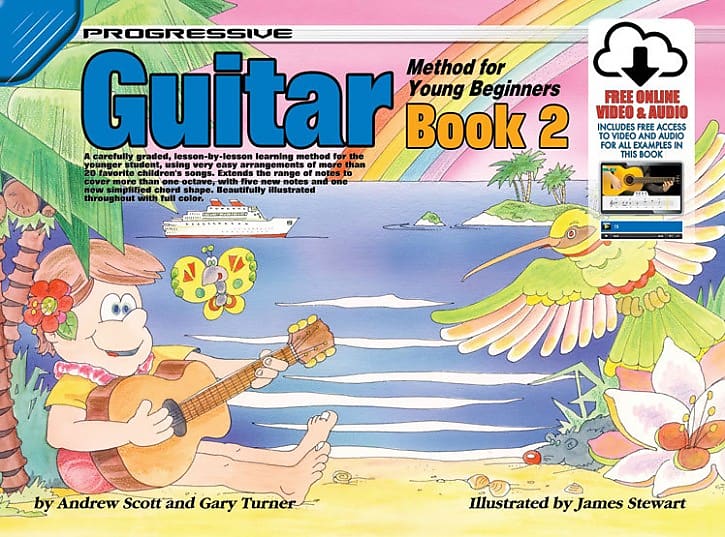 Progressive Guitar Method 2 for Young Beginners Book/Online | Reverb
