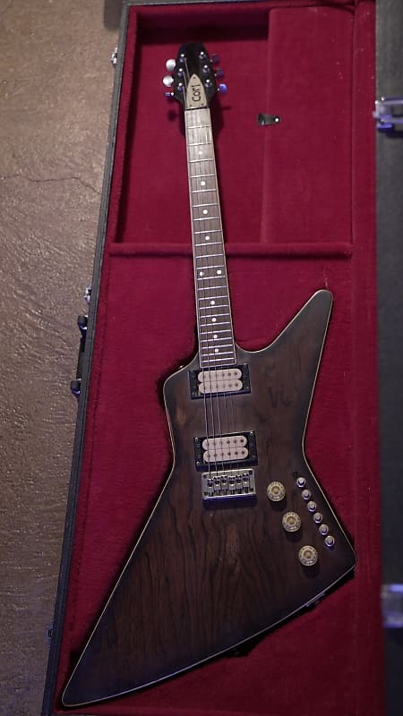 Cort Effector Explorer Early 80 Natural Wood Grain | Reverb