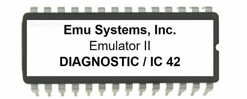 E-mu Emulator II Diagnostic Firmware Repair DEBUG EPROM for | Reverb