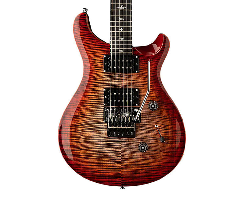 PRS SE Custom 24 "Floyd" Electric Guitar - Charcoal Cherry | Reverb