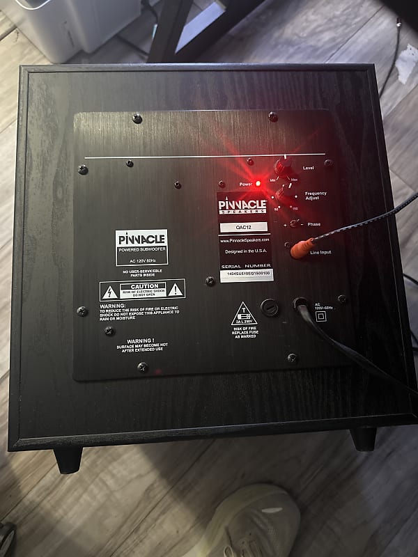Pinnacle QAC12 12” Subwoofer Mid-2010s - Black | Reverb