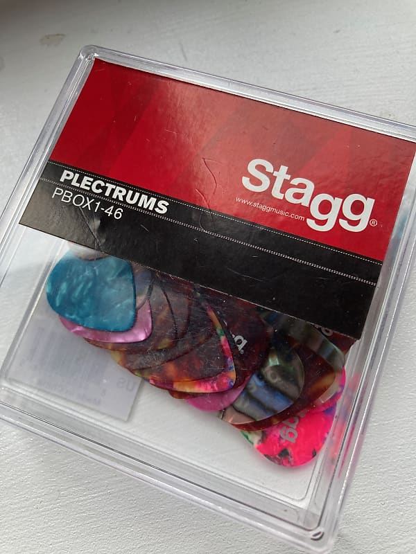 Box of 50 approx. Stagg Guitar Picks (46mm thickness) | Reverb