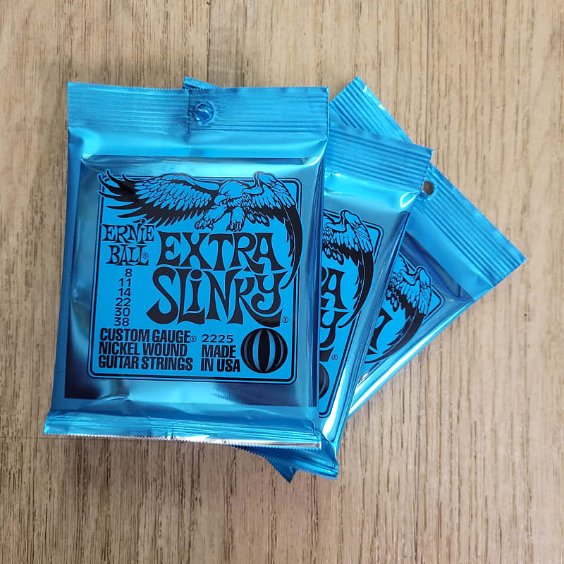 Ernie Ball 3X sets 2225 Extra Slinky 8-38 | Reverb UK