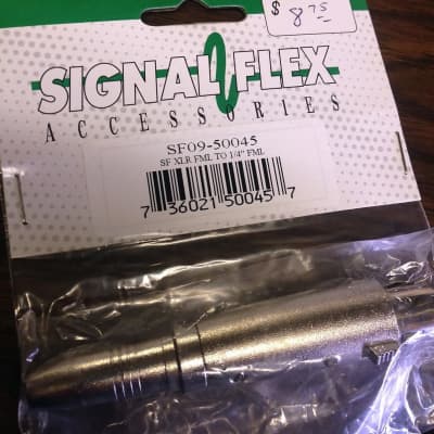 Signal Flex SF09 XLR Female to 1/4-Inch Female Adapter amazon | Reverb