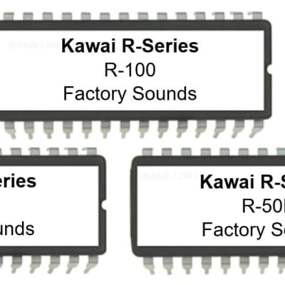 Kawai R100 R50 R50e Factory sound / wave ROMs | Reverb Deutschland