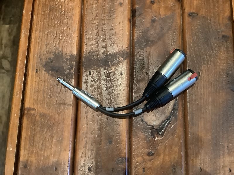 Bestronics 6” 1/4 TRS male TO Dual locking TS 1/4 females | Reverb