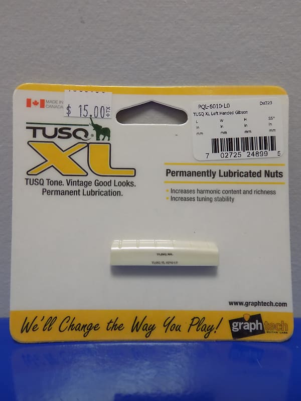 TUSQ XL PQL-6010 Jumbo Gibson Style Slotted Nut 43.53mm Lefty | Reverb