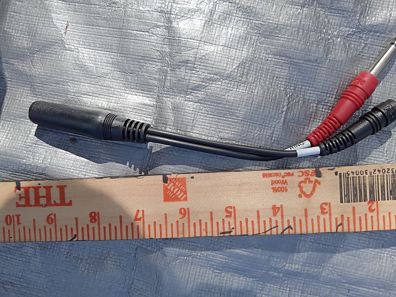 Hosa Mono Cable 8" Long 1/4" Ends Hosa Dual Mono Cable 1/4" | Reverb