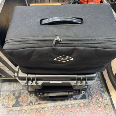 Two Rock Empty Amp Cab Black Suede and Vox Grill Cloth for | Reverb