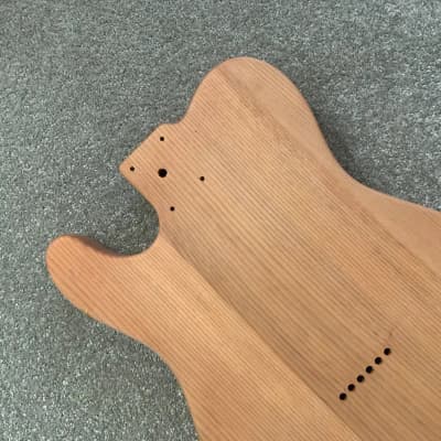 Ash Wood Tele Style Guitar String Through Body | Reverb