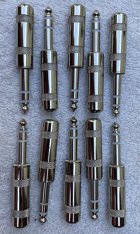 10 pack TRS Plugs ez solder quality | Reverb