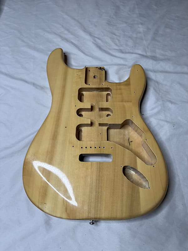 Unbranded Strat Style Electric Guitar Body 2020s - Natural | Reverb