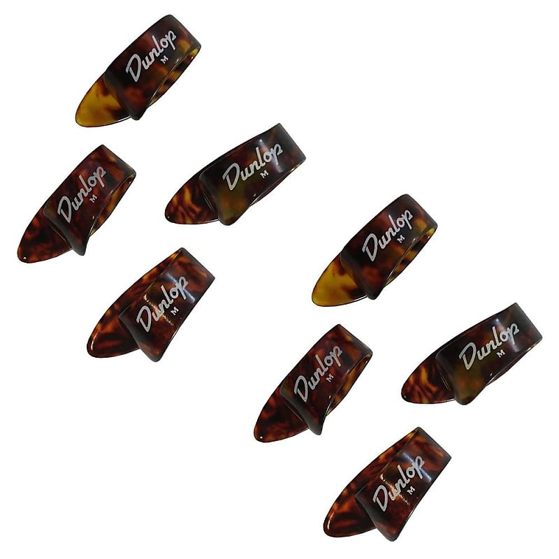 Dunlop Thumb Picks Shell Medium 8 Picks 9022P | Reverb