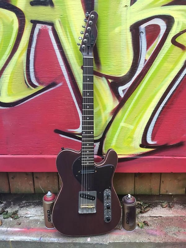 Faded Guitars Telecaster style 2022 Matte Mahogany | Reverb