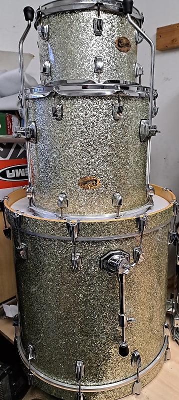 Ludwig Centennial 3 Piece Shell Pack - Silver Sparke | Reverb