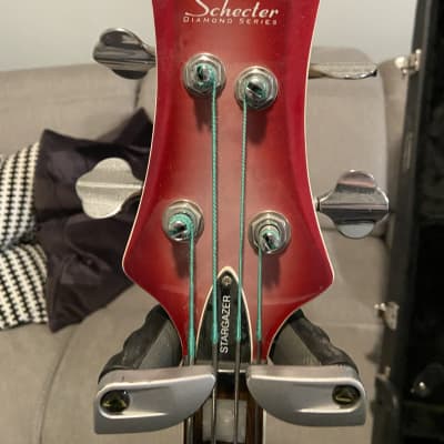 Schecter Diamond Series Stargazer Bass 2000s - Crimson Ghost | Reverb