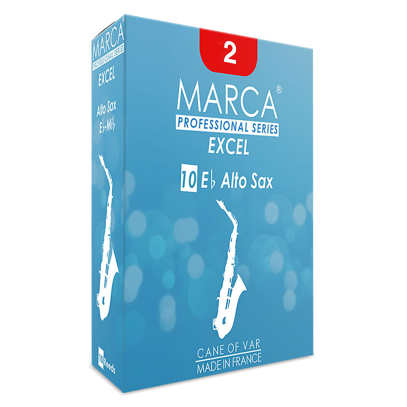 Marca Excel Reeds ~ 10 Pack ~ Alto Sax ~ 2 | Reverb
