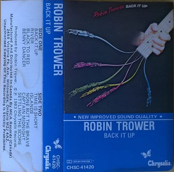 robin trower back it up original cassette - fender | Reverb