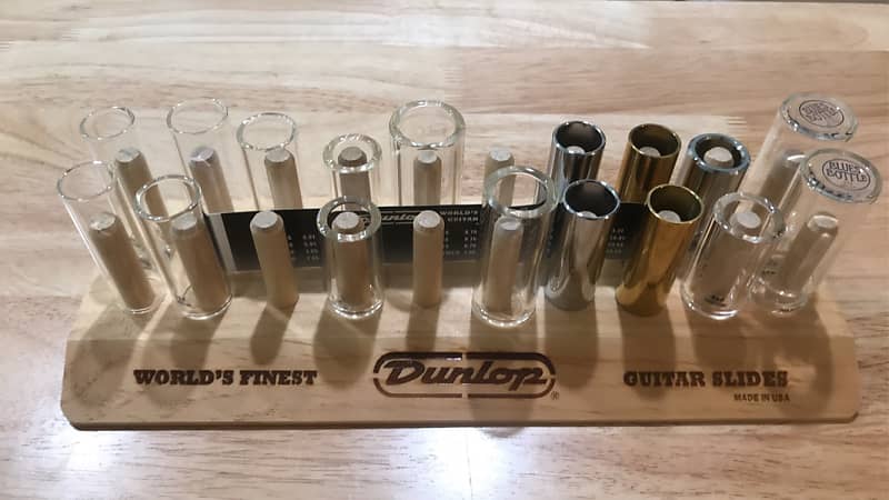 Set of Dunlop Guitar Slides - Various Material/Sizes | Reverb