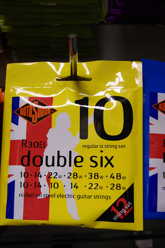 Rotosound R30EL Double Six 12 string electric guitar strings | Reverb