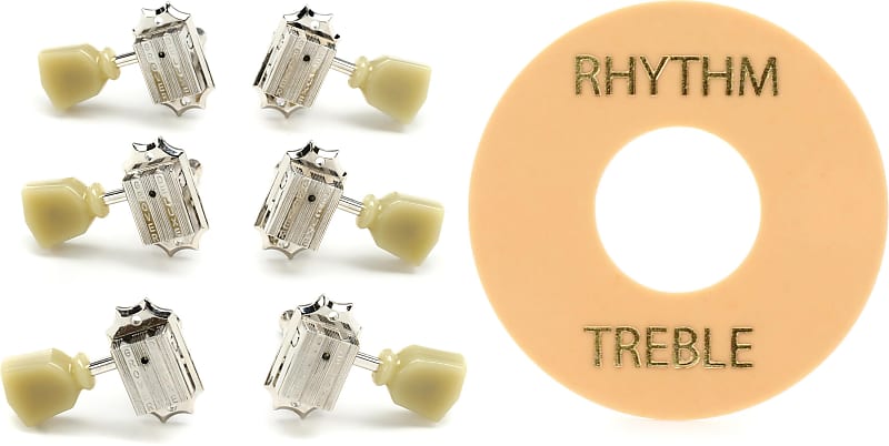 Grover 135N Vintage Tuning Machines Set - Nickel Bundle with | Reverb