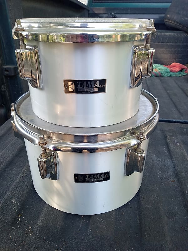 Tama Concert toms Vintage - Silver Wrap | Reverb